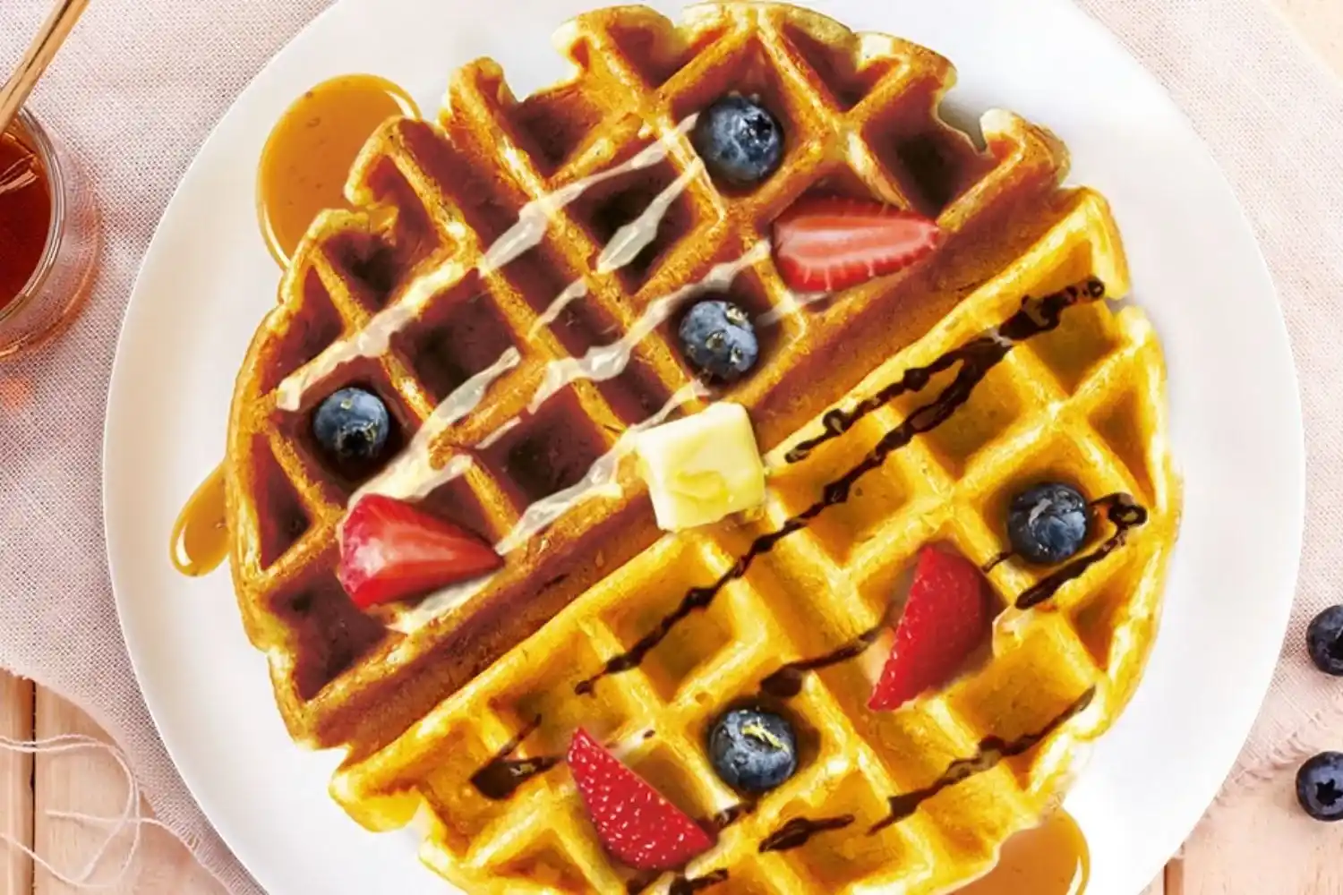 Receta de waffles caseros en 5 pasos: esponjosos y fáciles